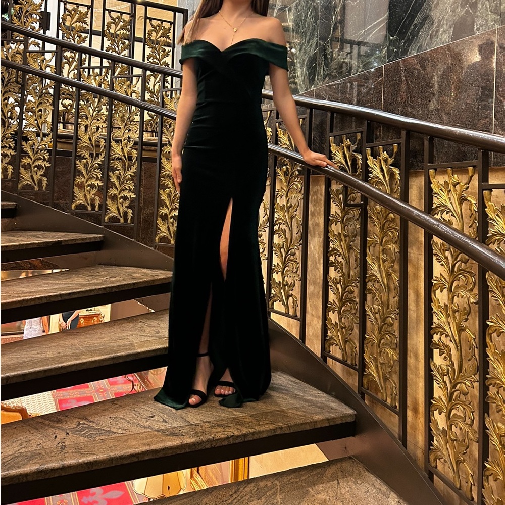 Forest Green Prom Dress Gem
